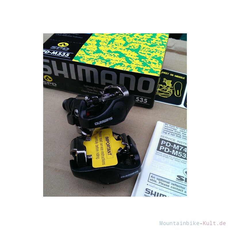 Shimano PD-M535 SPD-Clickpedale, inkl. Cleats, schwarz, NEU, 46,99