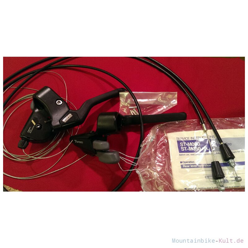 Shimano ST-M050 STI-Einheiten 3/7-fach, inkl. Züge/Außenhüllen, NEU, 95 ...