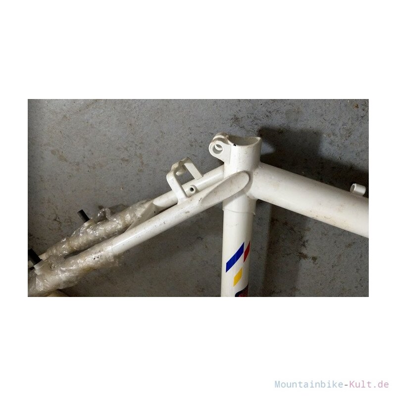 Fuji Cadenza MTB Stahlrahmen, Tange-CrMo, 48cm, weiß/blau, NEU