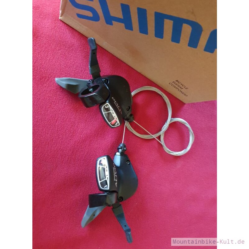 Shimano Alivio SL-M410 Shifter, 3/8-fach, inkl. Züge/Außenhüllen, NEU