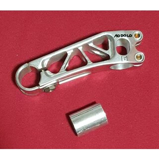 Modolo Tenos CNC Rennrad Vorbau, 1 1/8" mit 1" Adapter, 120mm, silber