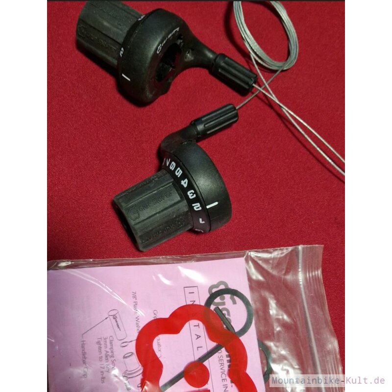 Sram Grip Shift SRT500 3/8-fach Shifter, inkl. Züge/Anleitung, OVP