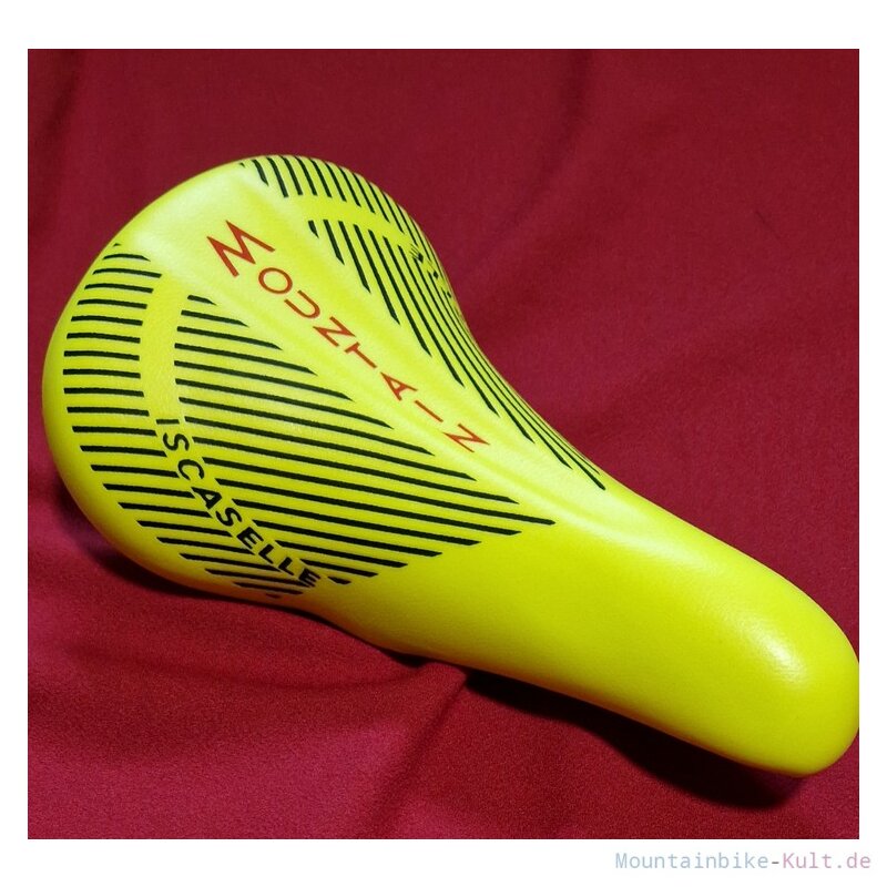 Iscaselle Mountain Sattel, Neon-Gelb, made in Italy, B-Ware, NEU, 29,99