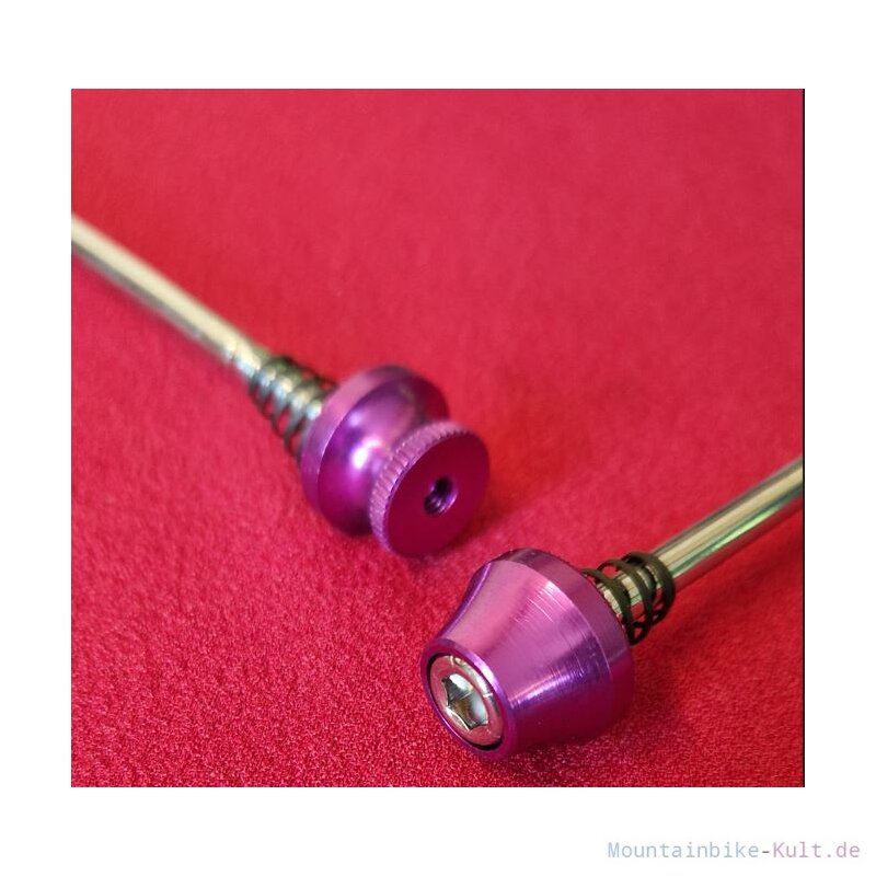 Alu Spannachsen mit Stahlachse, vorne+hinten, purple, NEU