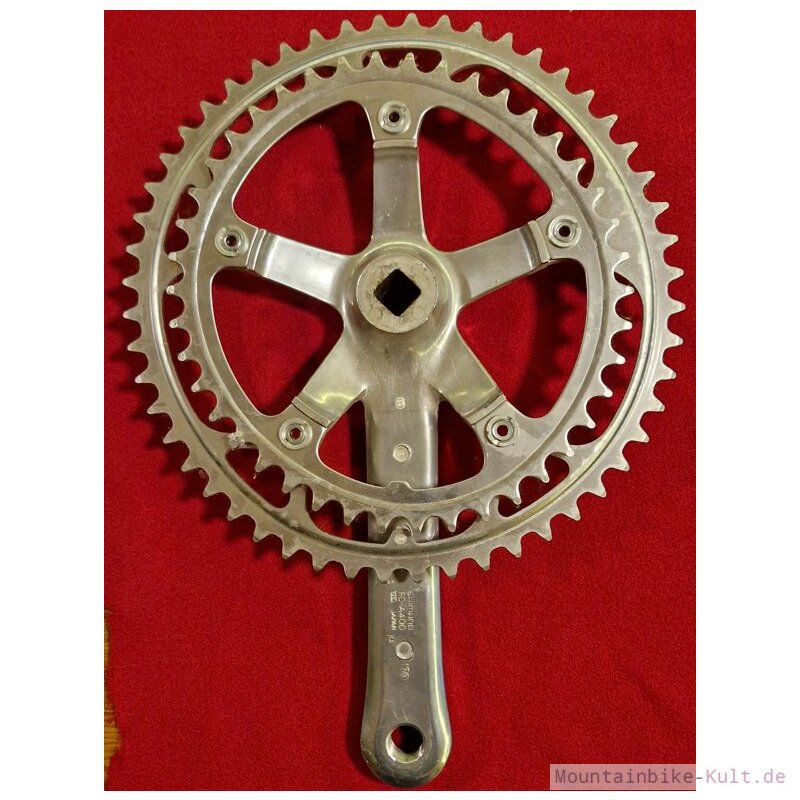 Shimano Exage 400 EX FC-A400 Kurbel inkl. Biopace Kettenblätter 42/52