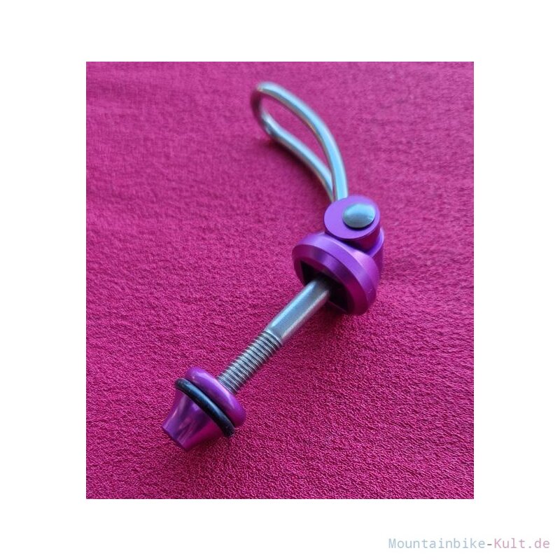 Schnellspanner für Sattelstütze, Alu, purple, NEU