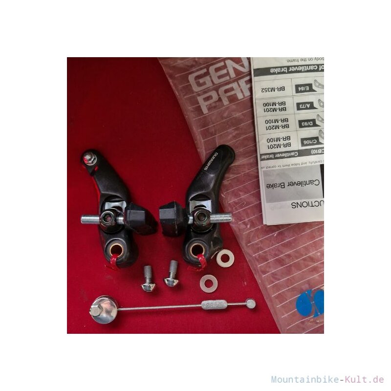 Shimano BR-M201F Cantileverbremsen, Paar, schwarz, NEU, 12,99
